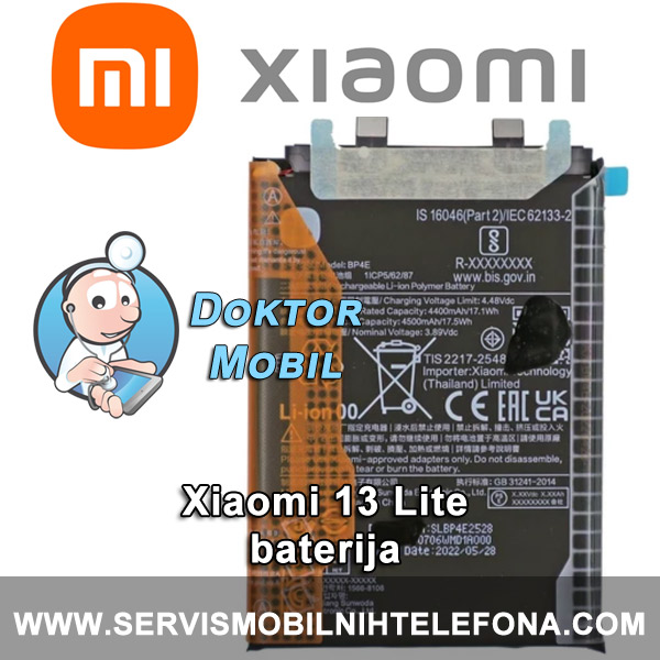 Baterija za Xiaomi 13 Lite - servis mobilnih telefona